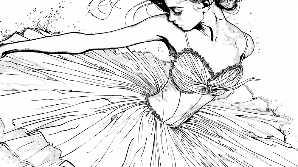 The Graceful Allure of Ballerina Coloring Pages