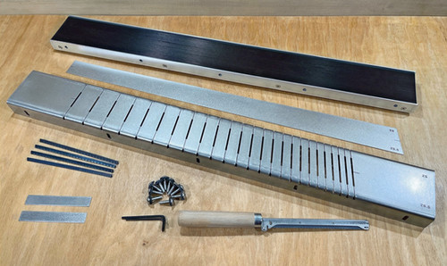 Pre-Designed Multiscale Guitar Fret Slotting Jigs
