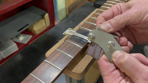 Fret Crowning Tool | Crowns, deburrs & polishes frets