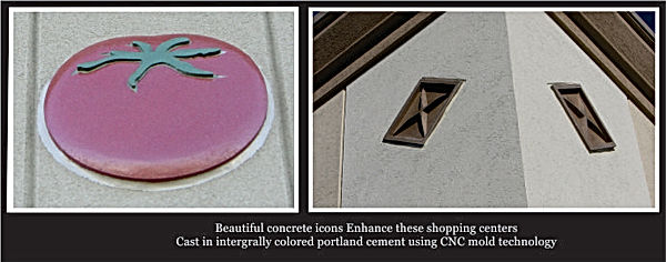 Custom pavers, Colorful concrete, Colorful pavers, GFRC sculpture