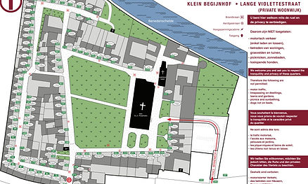 Klein Begijnhof Gent - GRONDPLAN