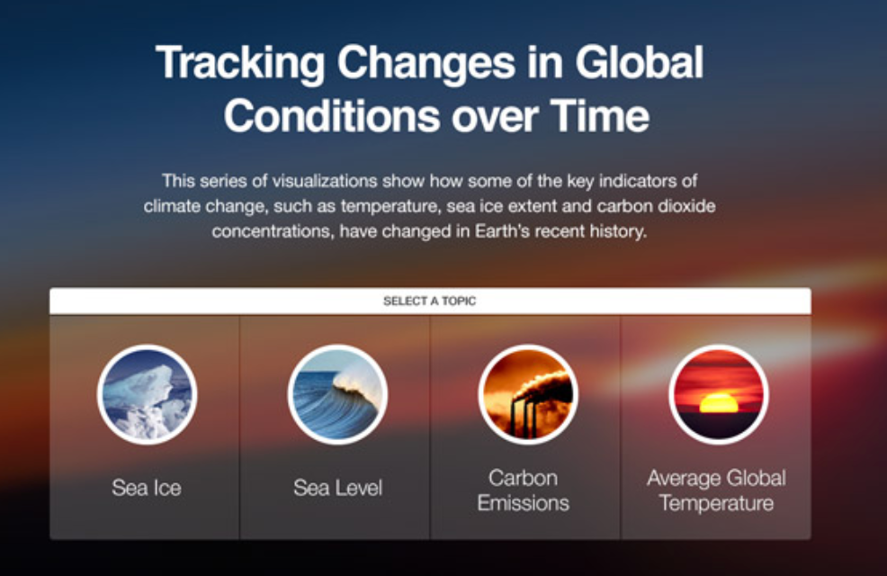 Nasa Interactive Climate Time Machine