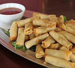 Vegetable Spring Roll Platter | Bright Starz Buffets