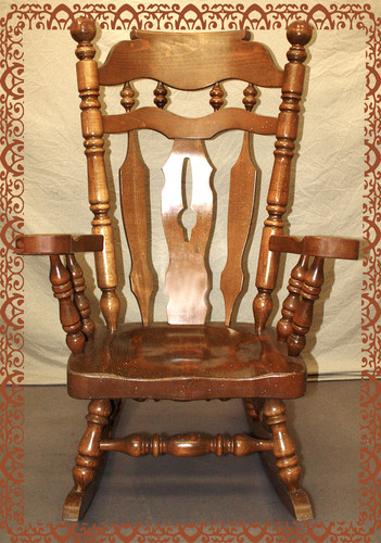 Vintage Wooden Rocking Chair Paint To Order Rustic Farm, 52% OFF