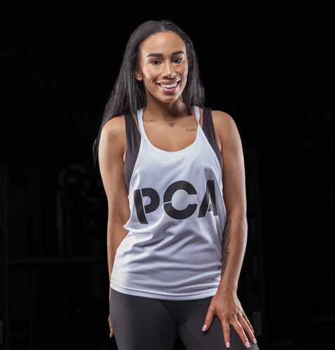 White Black "PCA" stringer Vest | Expo
