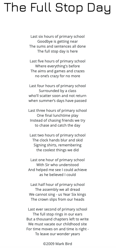 My Poem Included: Leavers and Transition Booklet for Year 6 - Get Ready ...