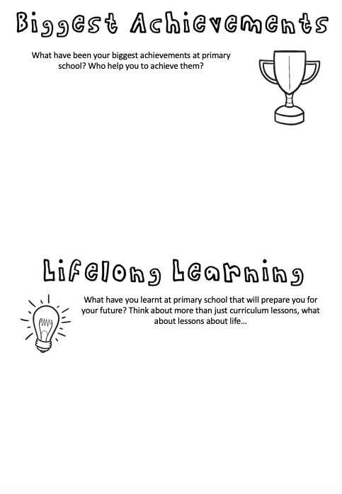 Leavers and Transition Booklet for Year 6 including my poem: The Full ...