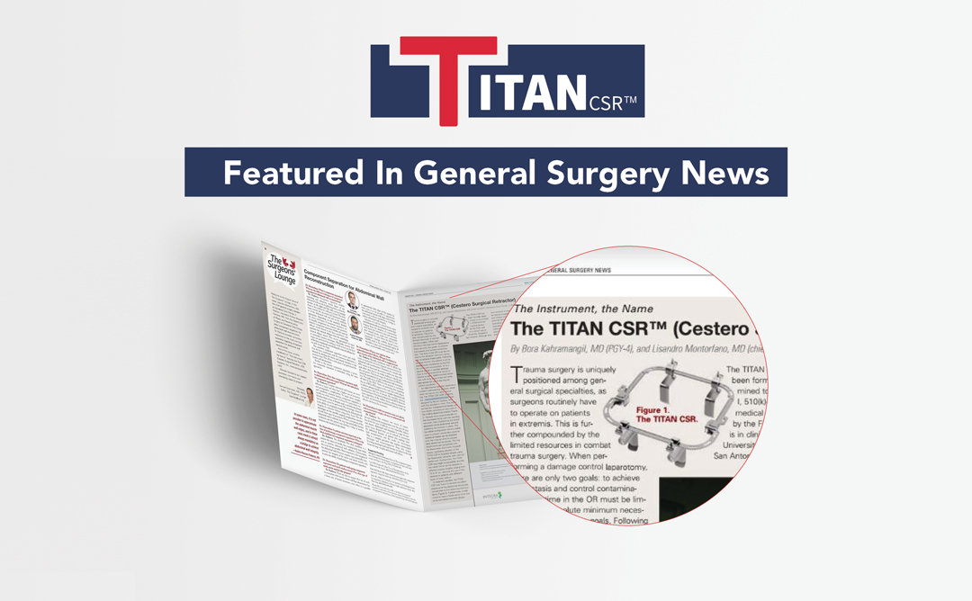 TITAN CSR™ Featured in August Issue of General Surgery News