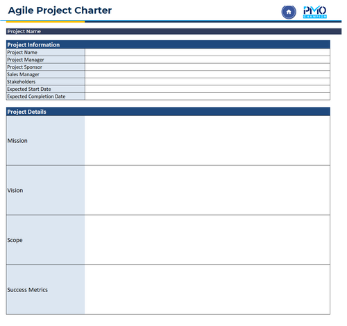 Agile Project Charter Template