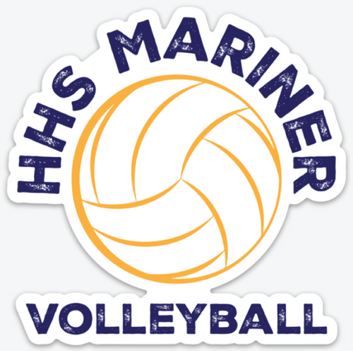HHS Volleyball Stickers | Skiff Chick Custom D