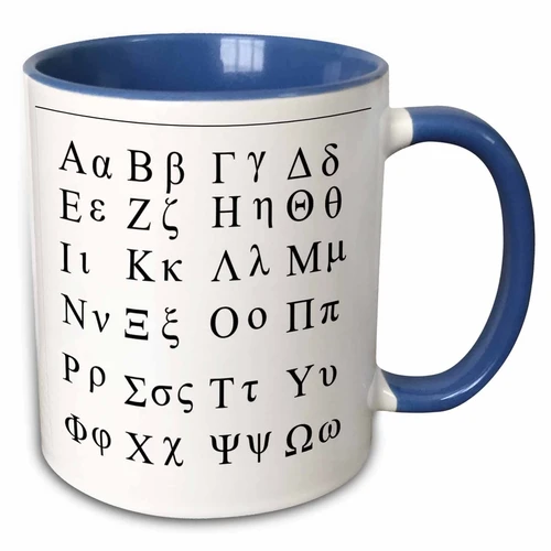 Greek Alphabet Mug | GreekTownImports.com