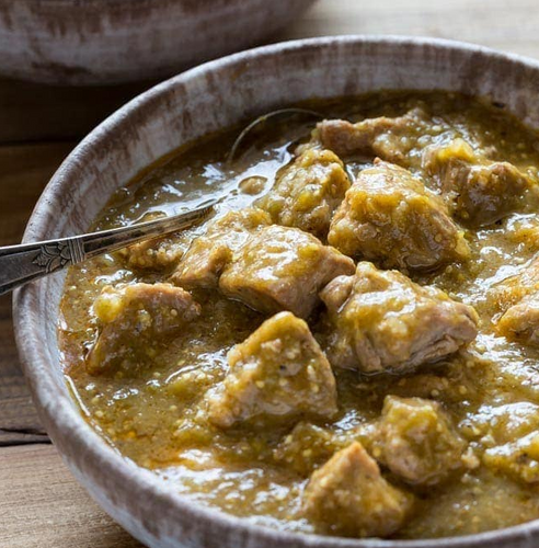 Pork Chile Verde and Cilantro Rice | Fireside Catering Co