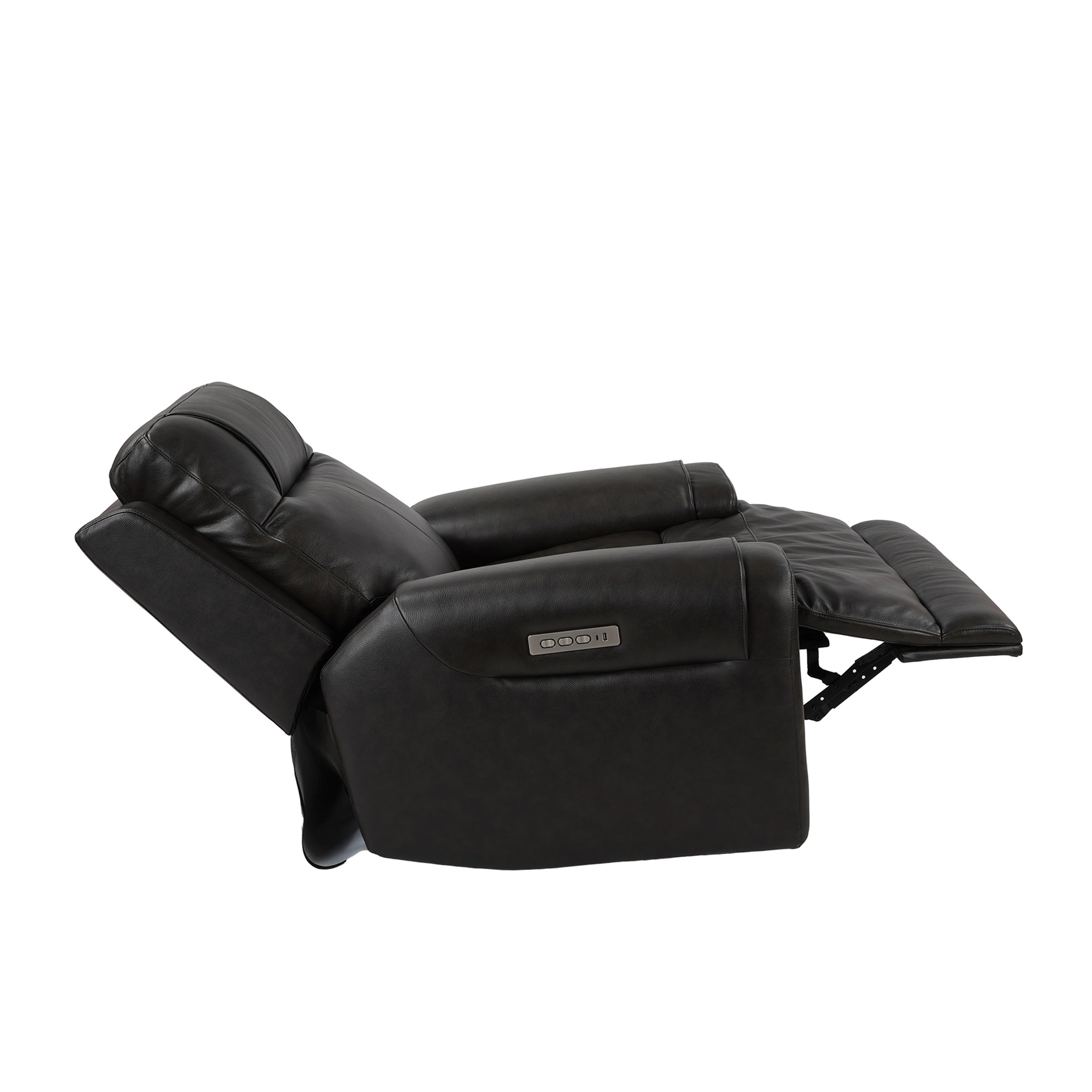 Trevor Triple Power Recliner, Genuine Leather | The Modern Homestyle
