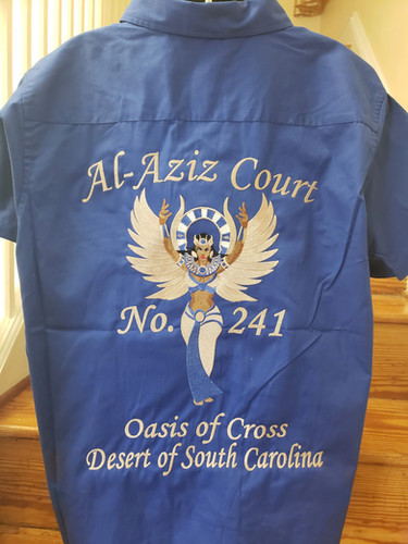 Al-Aziz Court Blue Button Down | Aurora Star Designs