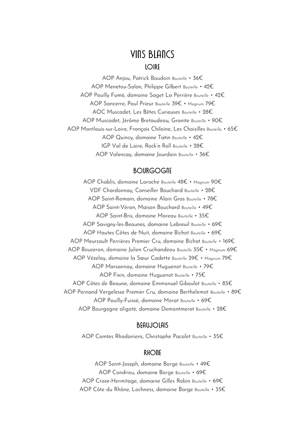 Menus l Colette l Restaurant à Saint-Coulomb