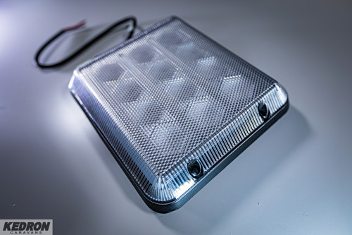 12v LED CARAVAN EXTERIOR ANNEX LIGHT - RETRO FITS SQUARE STYLE HYBRALEC ...
