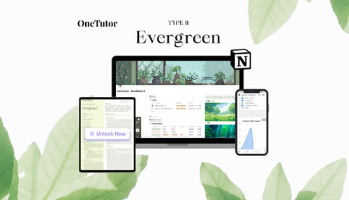 OneTutor Notion Planner for Students (Evergreen Edition) | OneTutor
