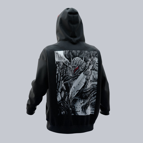 Berserk Guts Armored Oversize Hoodie | Themetsco