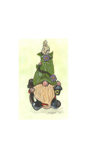 Garden Gnome Card | Sabin Hogue Art