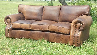 Leather couch collection