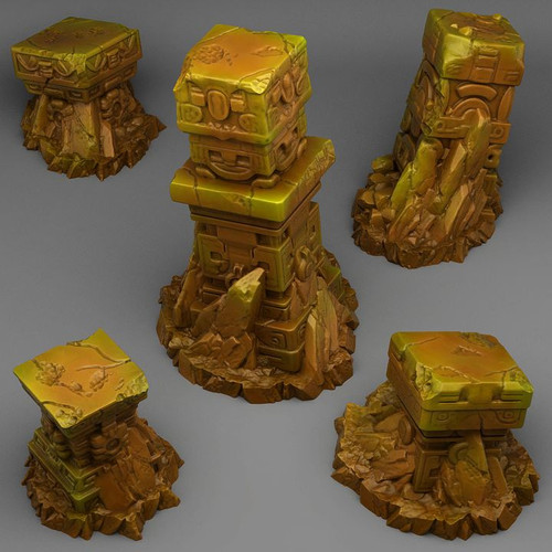Lost Maya Columns - Terrain Set | Magnetar Collectable