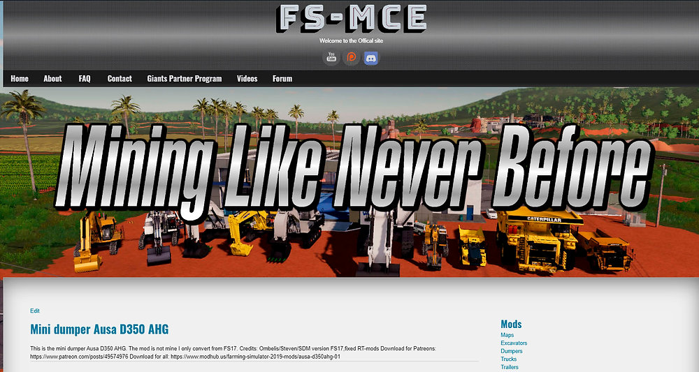 New Site with all Mods and News