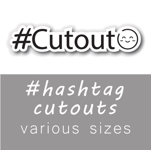 # Hashtag Cardboard Cut Out:
