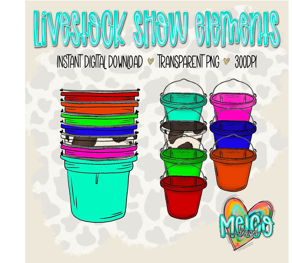 Livestock Show Elements - Water Buckets | My Site