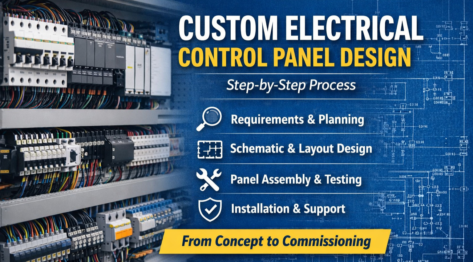 Custom Electrical Control Panel Design Process (Step-by-Step Guide)