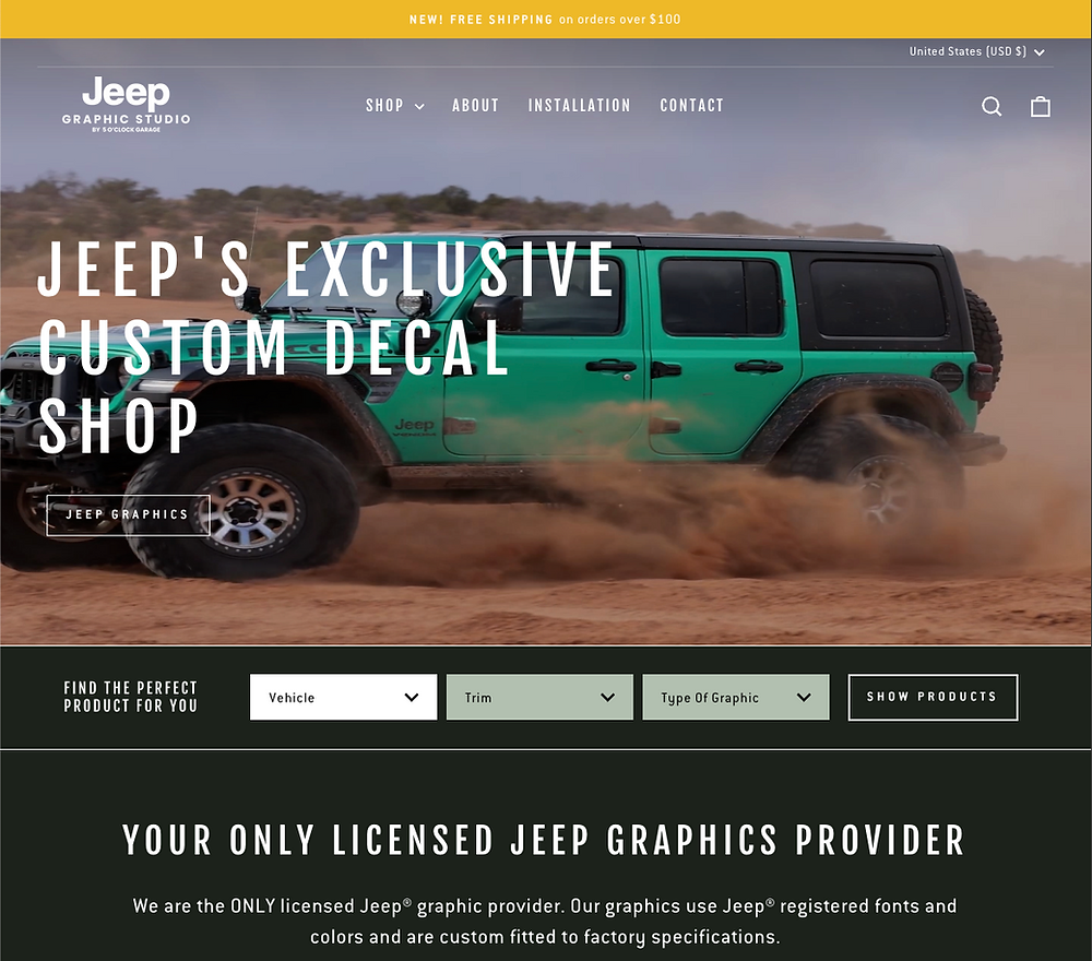 How Jeep Graphic Studio grew sales by 125% with SEO and ads