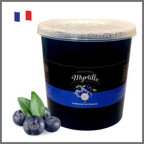 Perle de fruit myrtille Nostea 3,2kg pour bubble tea | Bubble Tea Pro