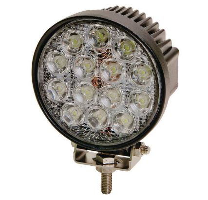 Round LED Flood Light - White- 2600 Lumen | maladytruckparts.com
