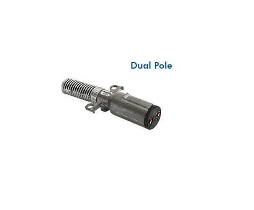 Phillips 15-336 Dual Pole Plug with Cable Guard | maladytruckparts.com