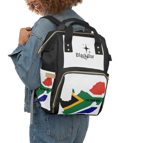South Africa, Multifunctional Diaper Backpack, Black start gift ...