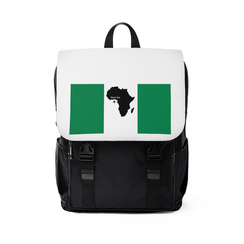 Nigerian flag, Unisex Casual Shoulder Backpack | Naa-Africa.com