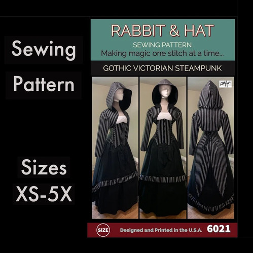 6021 Gothic Victorian Steampunk | Rabbit & Hat Pattern