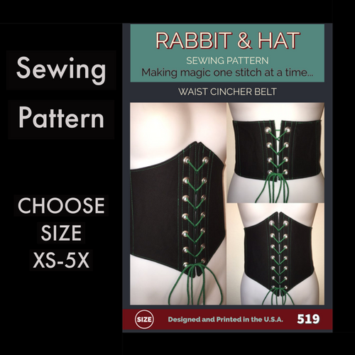 519 Waist Cincher Belt | Rabbit & Hat Pattern