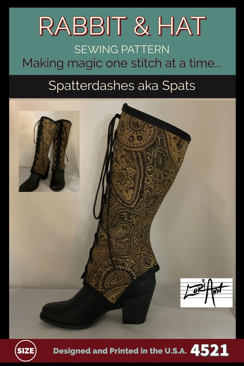 4521 PDF Spats | Rabbit & Hat Pattern