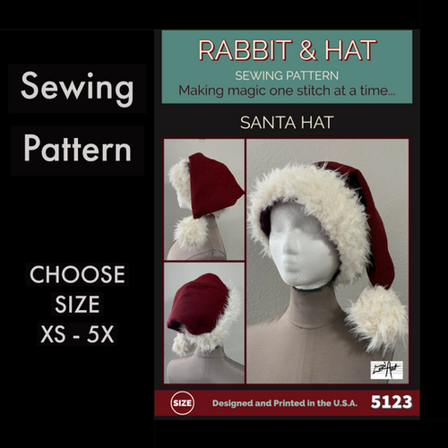 5123 Adult Santa Hat | Rabbit & Hat Pattern
