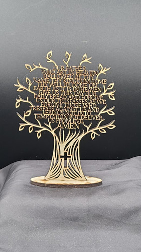 12" Wooden Prayer Tree | Kzoo Laser