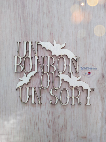 Ensemble de Mot "Un bonbon ou un sort" | labelkreation