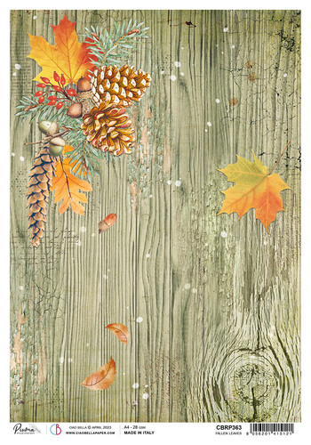 Ciao Bella A4 Rice Paper - Fallen Leaves CBRP363 | SW Craft Connection