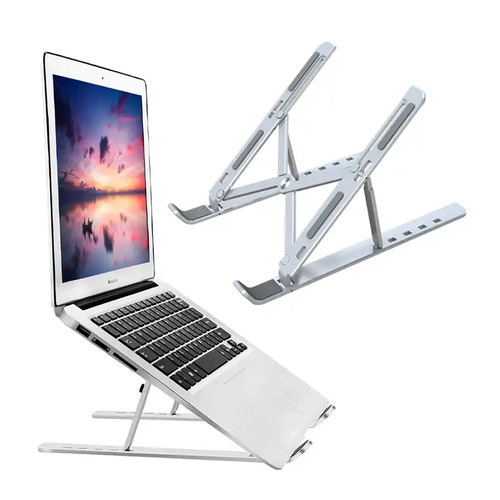 Laptop Stand Aluminum Computer Holder Foldable 5 Angles Anti-Slip ...