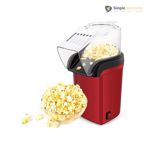 Hot Air Popcorn Maker – 1200W Oil-Free Snack Machine | Simple Electronics