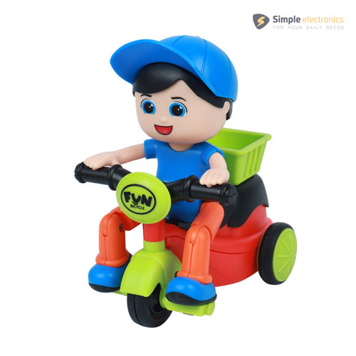 Mini Stunt Tricycle Scooter Toy – Friction Powered (Multicolor ...