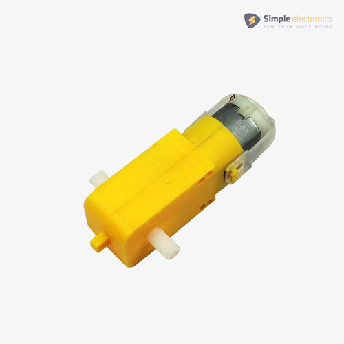 BO Motor Dual Shaft (100RPM, Straight) - DC Motor | Simple Electronics