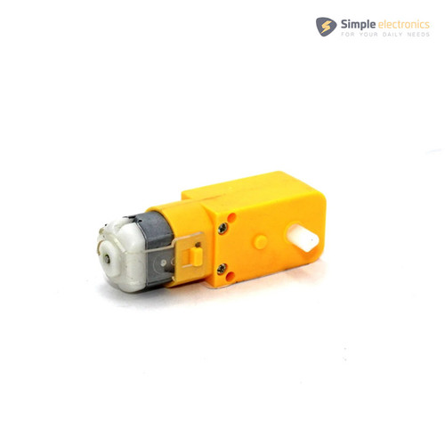 BO Motor Single Shaft (100RPM, Straight) - DC Motor | Simple Electronics