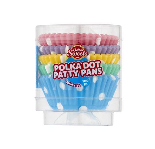 Mini Polka Dot Patty Pans | dollarsweets