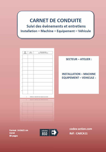 Carnet de conduite A5 80 pages | CODEX Action