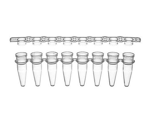 qPCR strip tubes and caps 0.2 mL x 8 - Tapas separadas | biodynamics